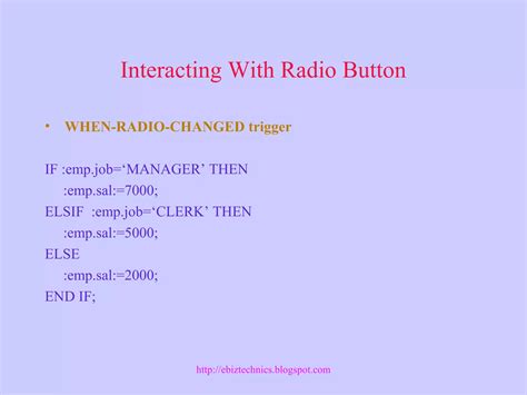 Oracle Forms Triggers Ppt