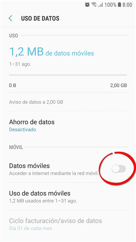 Qué pasa cuando se desactivar los datos móviles Haras Dadinco