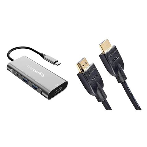 Amazon In Buy Amazon Basics Usb C Hub Dock In Amazon Basics High Speed Hdmi Cable