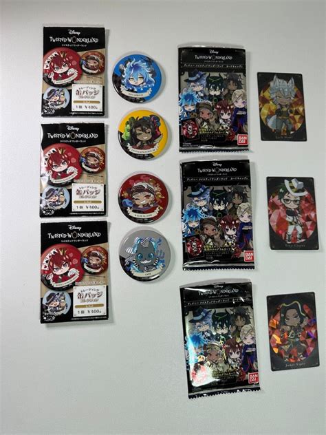 Twisted Wonderland Chara Peko Peco Card Can Badge Set Idia Etsy