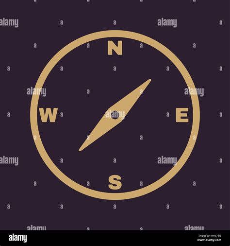 The Compass Icon Compass Symbol Stock Vector Image And Art Alamy