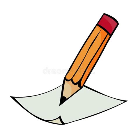 Hoja Y Lapiz Dibujo Png Hoja De Papel Con Lapiz Dibujo Vectorial