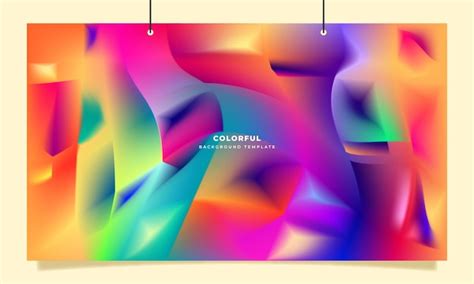Premium Vector Colorful Fluid Gradient Mesh Background Template Copy