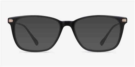 Plaza Rectangle Black Full Rim Eyeglasses Eyebuydirect Canada