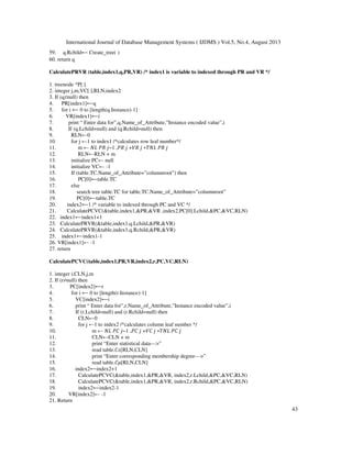 FUZZY STATISTICAL DATABASE AND ITS PHYSICAL ORGANIZATION PDF