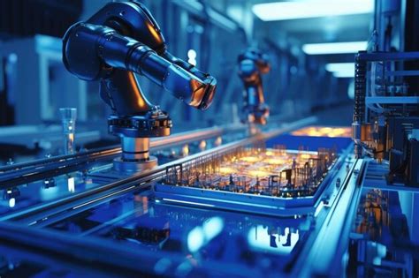 A Robot That Is Made By Robots In A Factory Advanced Robotic Arm