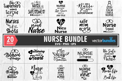 Nurse Quotes Bundle Svg By Vectorbundles TheHungryJPEG