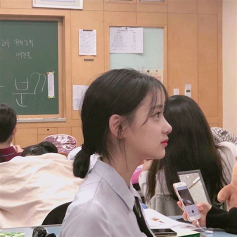 일반인 고딩얼짱 고등학생 인스타그램 스타 女性 前髪 オルチャンガール ボブ 女の子