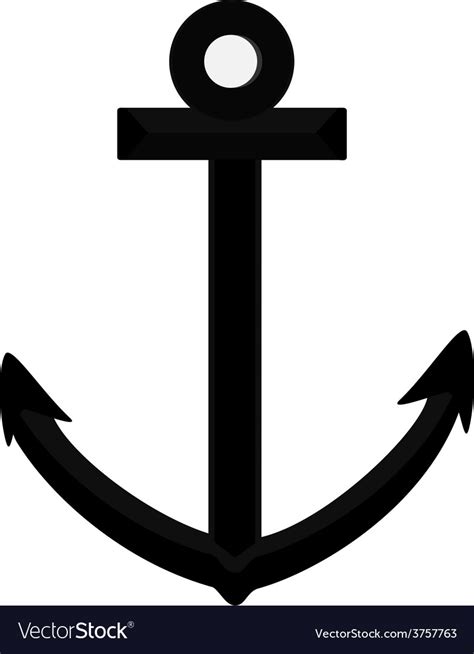 Black Anchor Royalty Free Vector Image Vectorstock