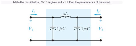 solved it is given c 1f and l 1h in the circuit below