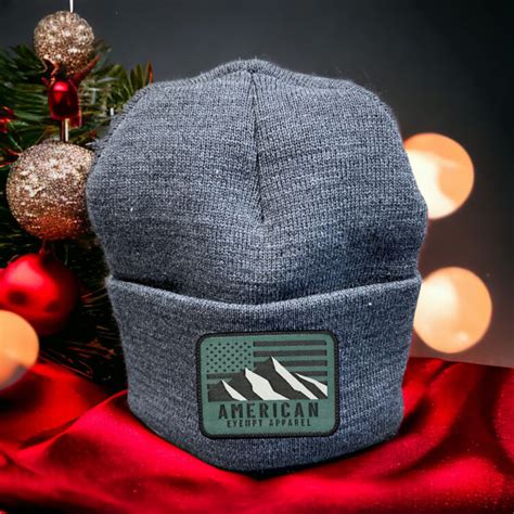 AEA Beanie With Flag Patch American Exempt Apparel