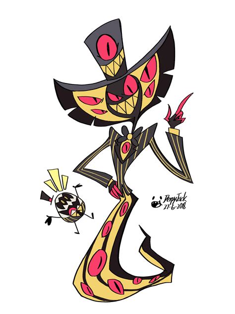 Sir Pentious In Hazbin Hotel Coloring Page Download P