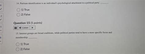 Solved Partisan Identification Is An Individuals