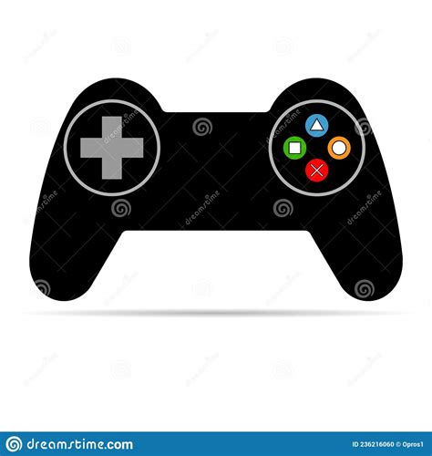 console gaming gamepad icon shadow joystick gadget technology button