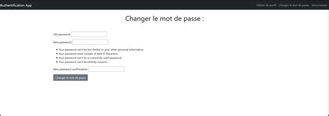 App Authentification Avec Django