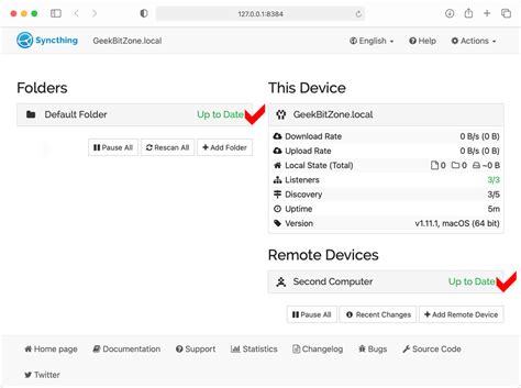 How To Install And Configure Syncthing On The Mac Geekbitzone