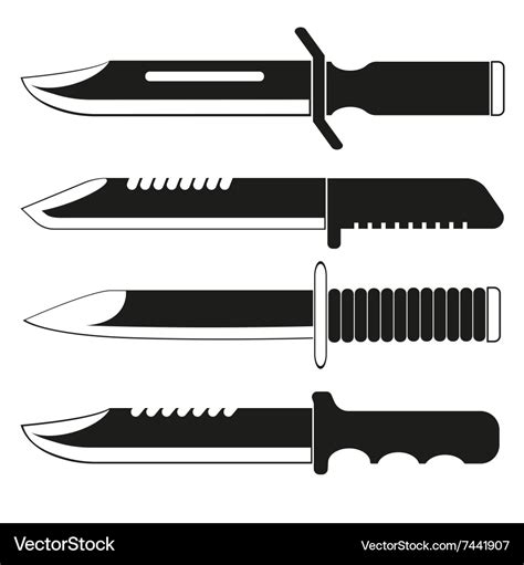 Knife Royalty Free Vector Image Vectorstock