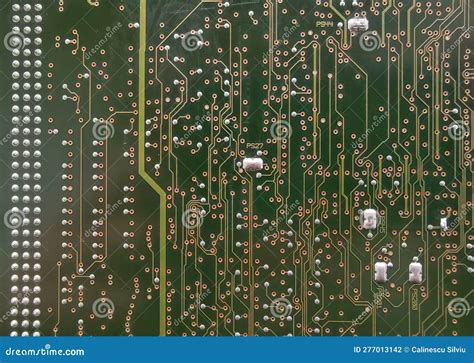 Motherboard Electronic Circuit Details Stock Photo Image Of Chip Information