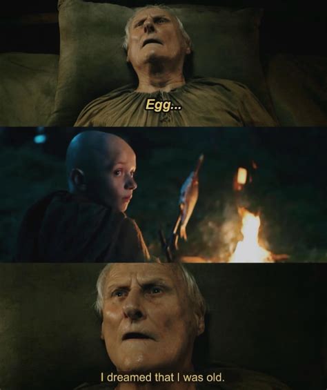 Maester Aemon Targaryen Remembering His Brother Egg In His Final Scene Of Game Of Thrones We