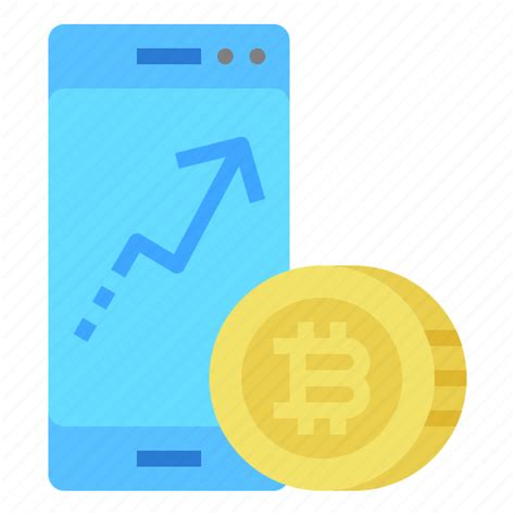 Application Bitcoin Chart Investment Trading Icon Download On