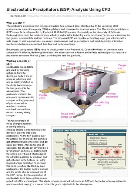Electrostatic Precipitators Esp Analysis Using Cfd Pdf