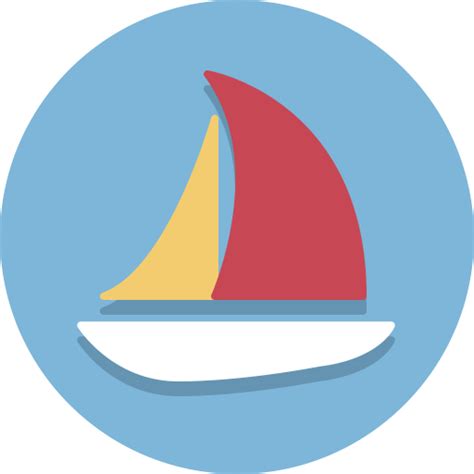 Sailboat Icon Beautiful Flat Iconpack Elegantthemes