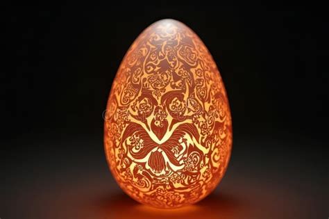 Unique Laser Cut Egg Design For Creative Decorating Stock Illustration