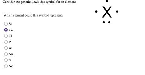 Solved Consider The Generic Lewis Dot Symbol For An Element Chegg