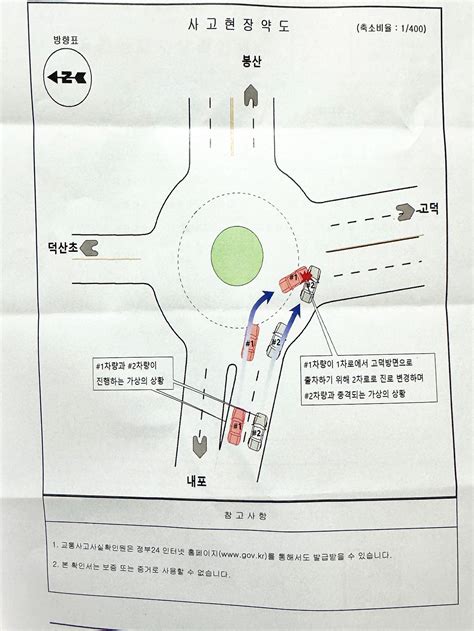 티스도리닷컴 회전교차로 사고 근황 경찰조사교통사고사실확인원 발급