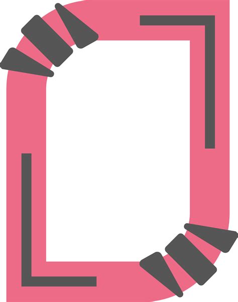 Colorful Modern Frame Design Flat Colorful Border Abstract Shape Empty Space For Your Image