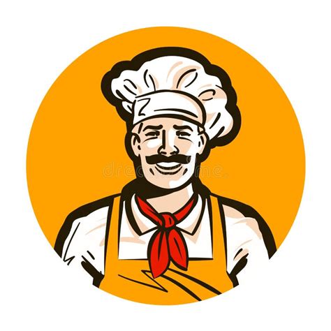 Cafe Restaurant Vector Logo Diner Cook Chef Icon Stock Vector