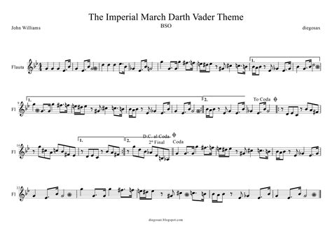 Norte Beber Agua Oblongo Partitura De Star Wars Para Flauta Dulce
