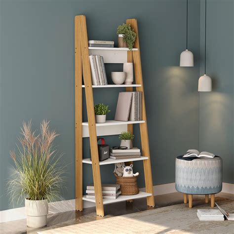 Buy Engineered Wood Ladder Bookshelf Zora Online At Best Price In India