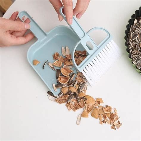 Ensemble Balai Et Pelle À Poussière De Bureau Mini Brosse De Nettoyage De Bureau En Droguerie