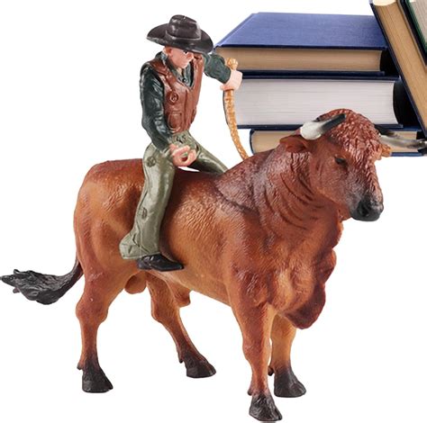 Amazon co jp カウボーイの雄牛の乗馬おもちゃ シミュレートされた野生のスペインの闘牛士モデル ロデオズ カウボーイ 牛