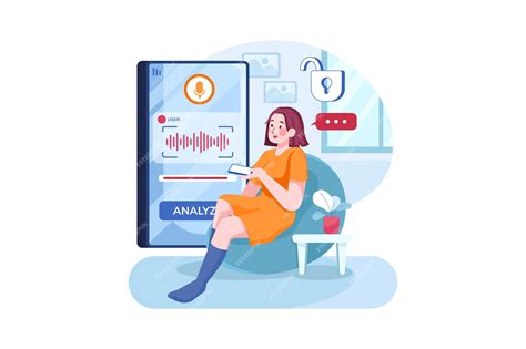 Premium Vector Voice Authentication Security