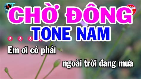 Karaoke Chờ Đông Tone Nam Bb Nhạc Sống Hay Đại Lý Karaoke YouTube
