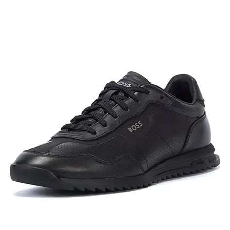 Boss Zayn Low Mens Black Trainers Boot And Bag Uk