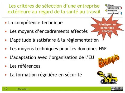 PPT Intervention dentreprises extérieures et la santé sécurité au