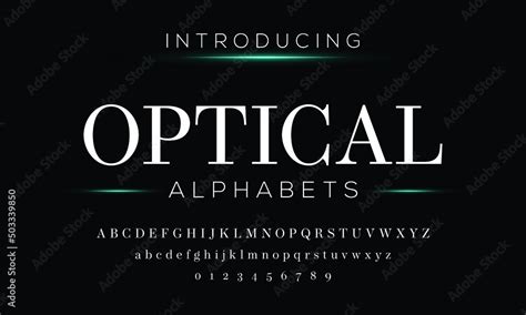 Abstract Thin Line Font Alphabet Minimal Modern Fonts And Numbers