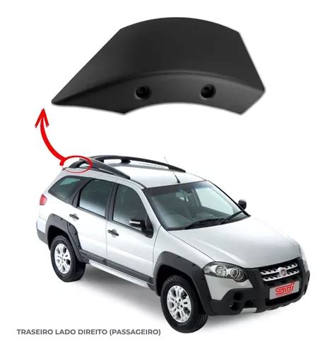 Tampa Rack Teto Tras Passag Fiat Palio Weekend Adv 2018