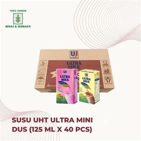 Jual Susu Uht Ultra Mini Dus 125 Ml X 40 Pcs Shopee Indonesia