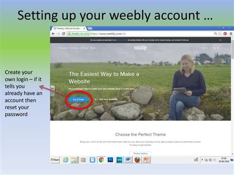 weebly set up ppt
