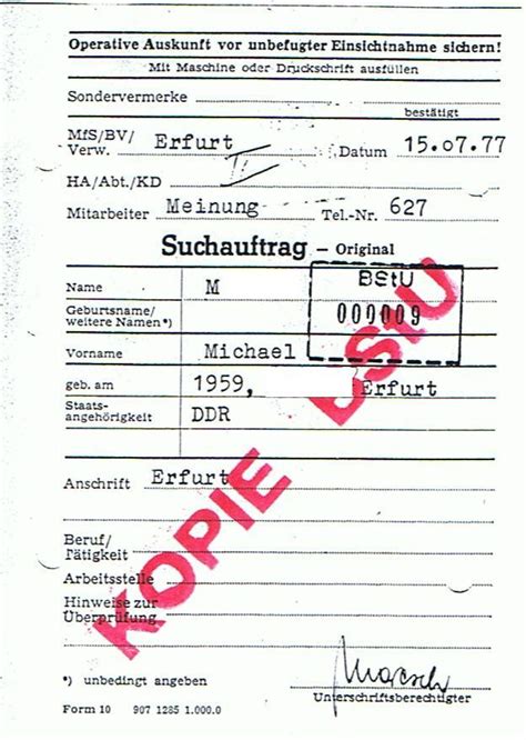 RE Erfahrung Mit Der Eigenen Stasi Akte 4