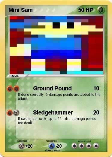 Pokémon Mini Sam Ground Pound My Pokemon Card