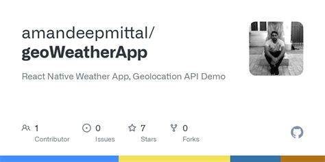 Github Amandeepmittalgeoweatherapp React Native Weather App