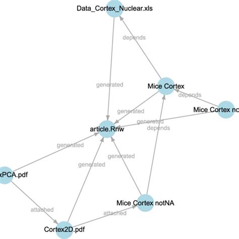 The Dependency Graph Summarizing Relations Between Items In The