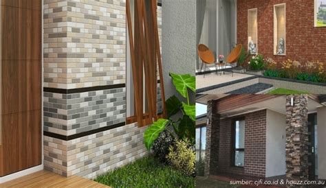 6 Inspirasi Desain Dinding Teras Rumah Dari Keramik Batu Alam
