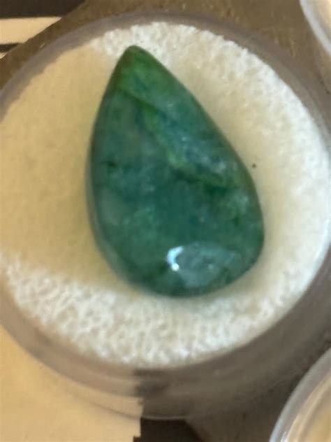Emerald Faceted Cabochon