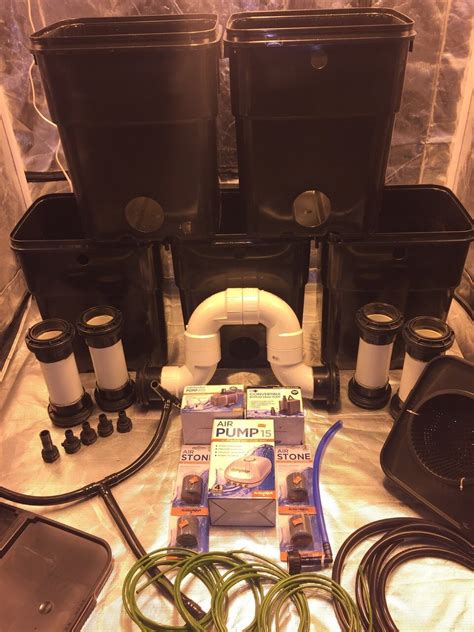 Custom Built 4 Plant Rdwc Waterfall Top Feed Fallponic Hydroponic System